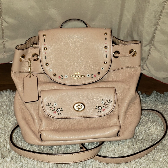 Coach | Bags | Nwt Coach Nude Colored Mini Backpack | Poshmark